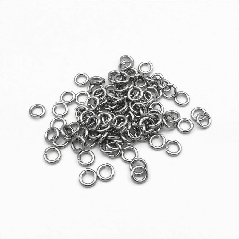 Stainless Steel 6mm x 1.2mm Flush Cut Jump Rings – The Craft Armoury