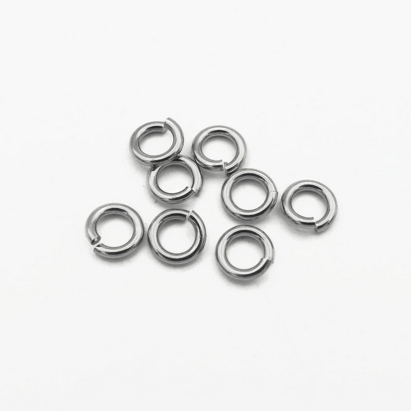 Stainless Steel 6mm x 1.2mm Flush Cut Jump Rings – The Craft Armoury