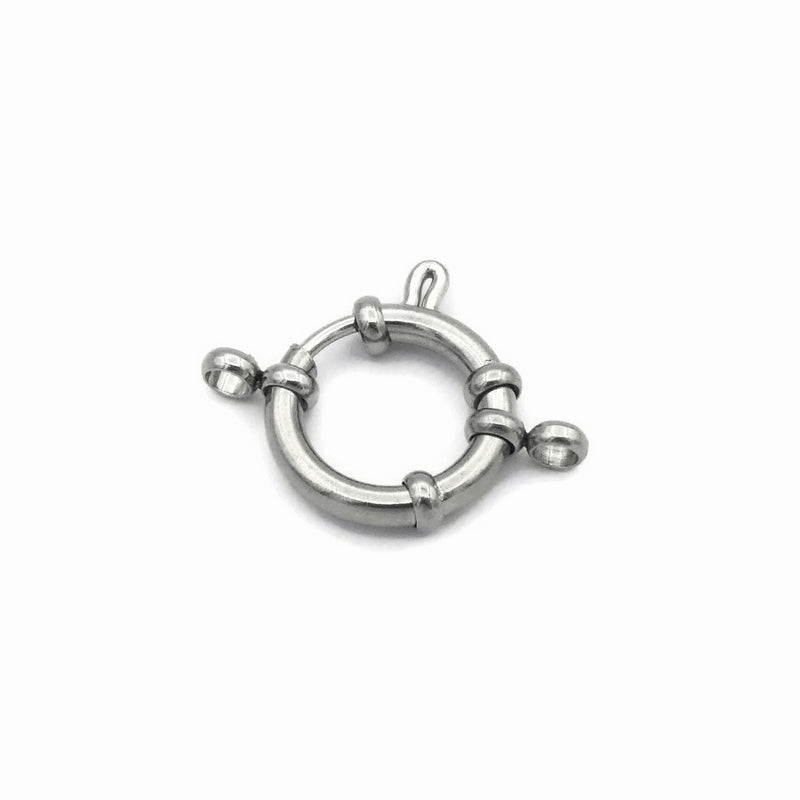 2 Stainless Steel Bolt Spring Ring Clasps – The Craft Armoury