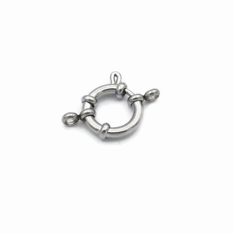 2 Stainless Steel Bolt Spring Ring Clasps – The Craft Armoury