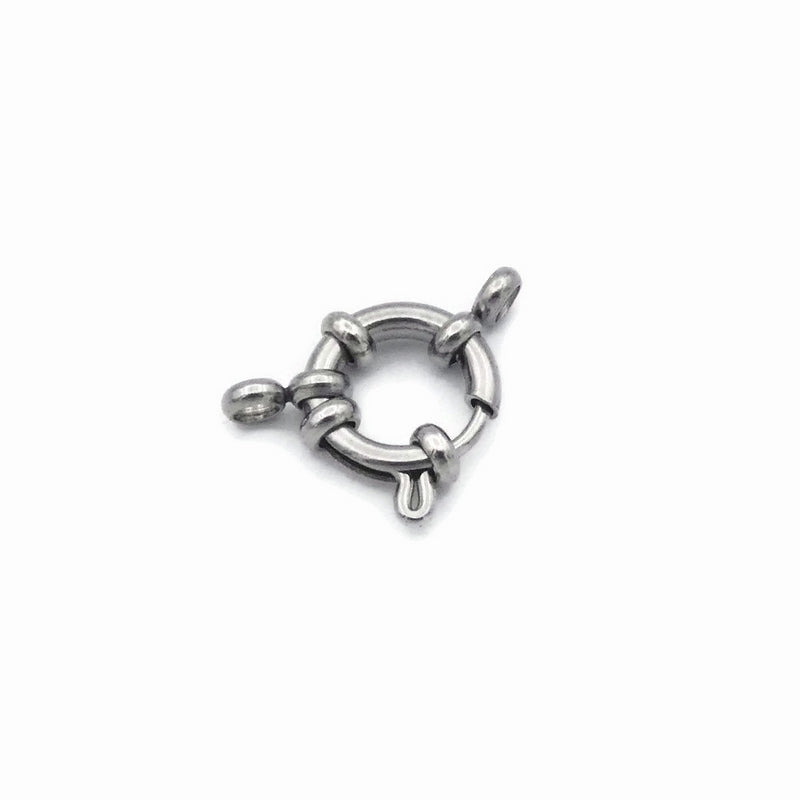 2 Stainless Steel Bolt Spring Ring Clasps – The Craft Armoury